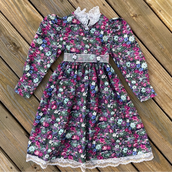 Rare Editions | Dresses | Rare Editions Vintage Floral Prairie Dress ...